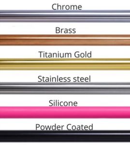 All About Dance Pole Materials & Finishes - Pole Fit Freedom